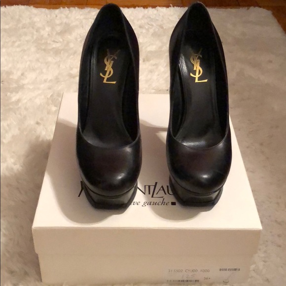 Yves Saint Laurent | Shoes | Ysl Platform Black Pumps | Poshmark